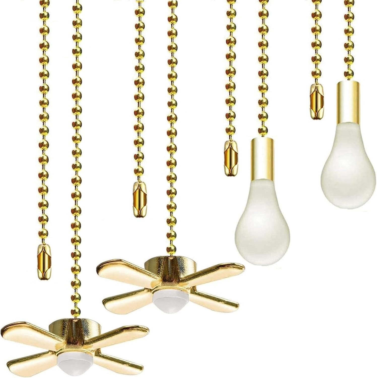 Ceiling Fan Pull Chain Fan Pulls 4PCS Light Fan Pattern Pull Chain ...