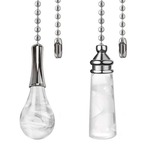 Ceiling Fan Pull Chain Ornaments 12 Inches Crystal Glass Perfume Bottle ...