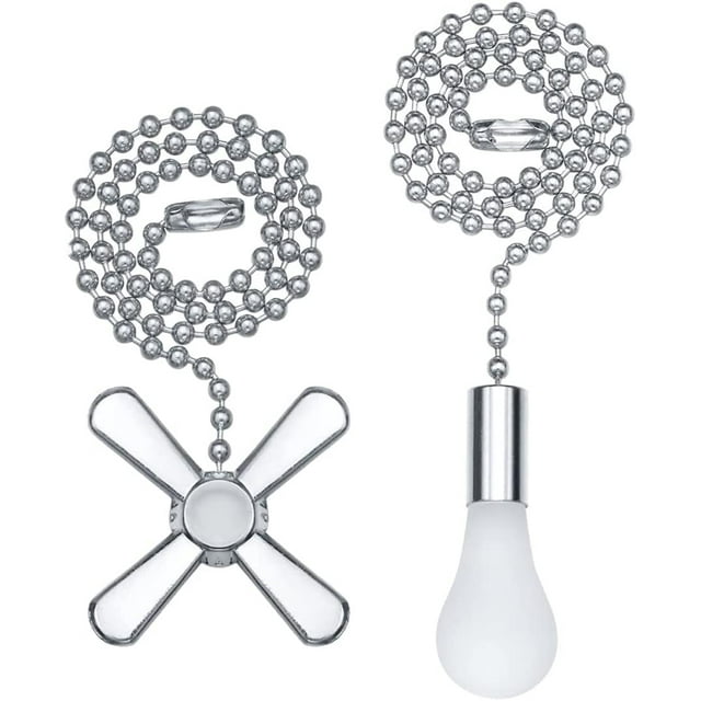 Ceiling Fan Pull Chain Ornaments Extension Chains with Decorative Light ...