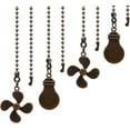 Sinvic Ceiling Fan Pull Chain Set 4 Pieces – 12 Inch Extender, Bulb/Fan ...
