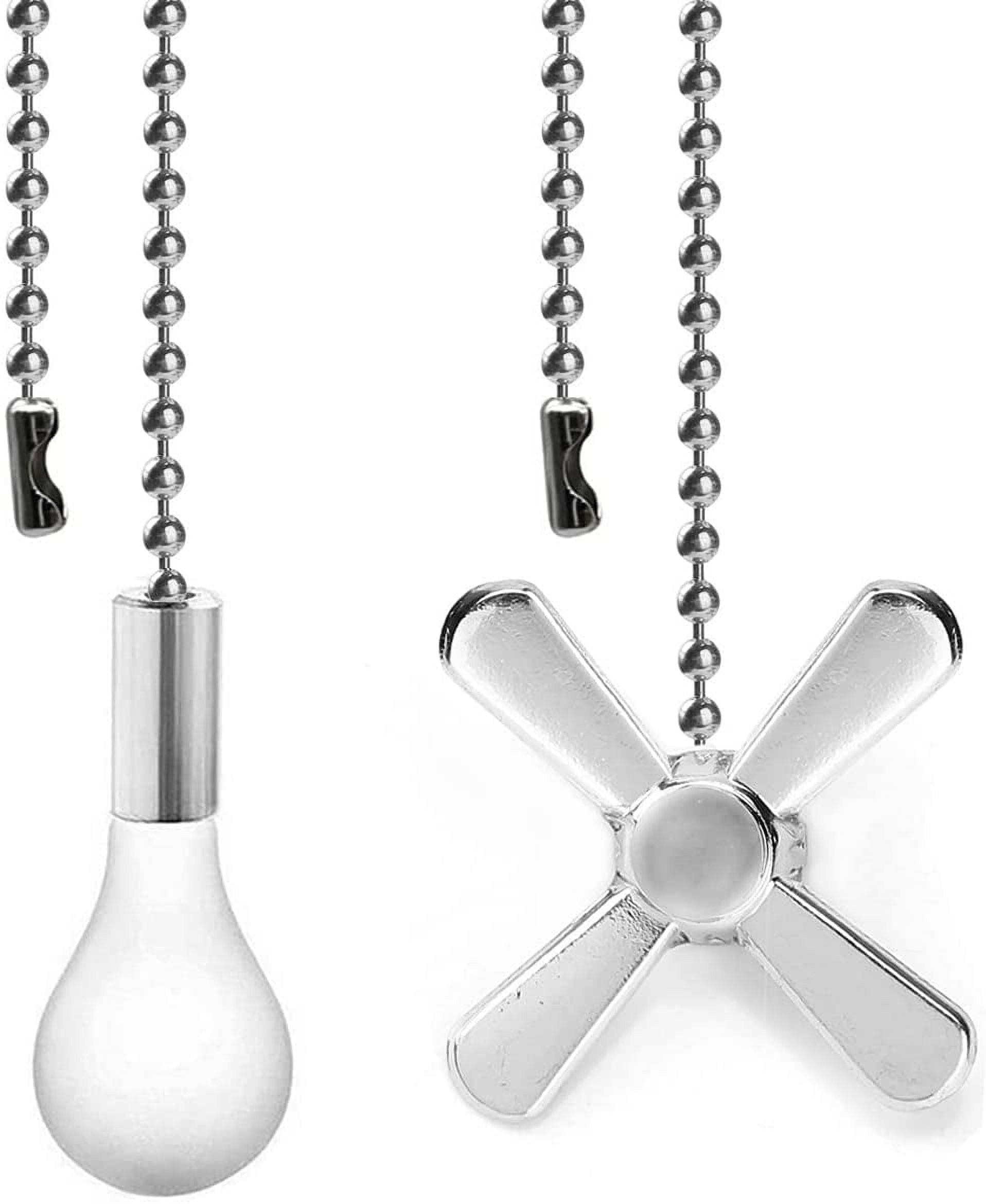 Ceiling Fan Pull Chains 13.6 Inches Fan Pulls 2 Pcs Ceiling Fan Pull ...