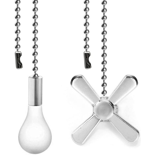 Ceiling Fan Pull Chains 13.6 Inches Fan Pulls 2 Pcs Ceiling Fan Pull ...