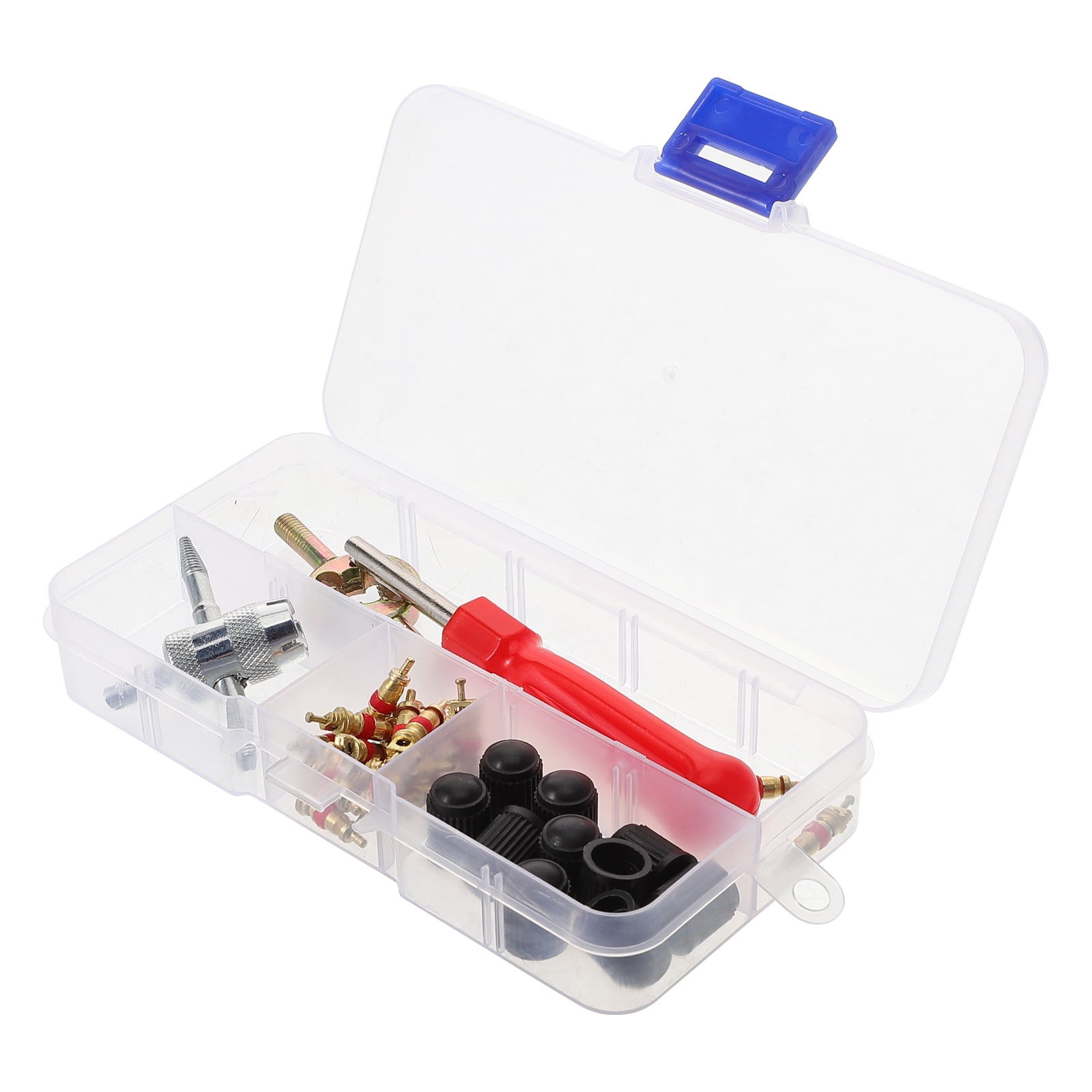 FRCOLOR Tire Valve Core Repair Kit with Copper Cores and Plastic Tools ...