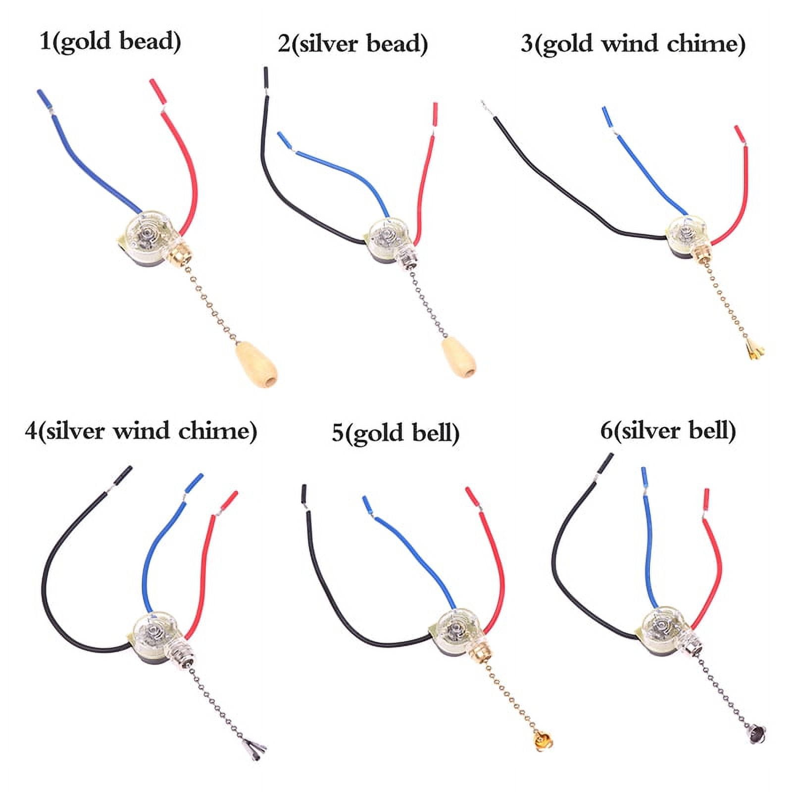 Ceiling Fan Switch Kit 3 Speed 3 Wire Pull Wire Switch With Rope For ...