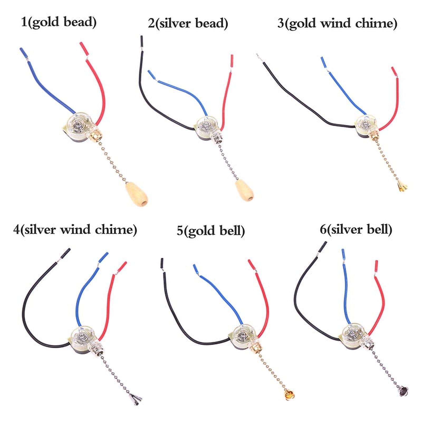 Ceiling Fan Switch Kit 3 Speed 3 Wire Pull Wire Switch With Rope For ...