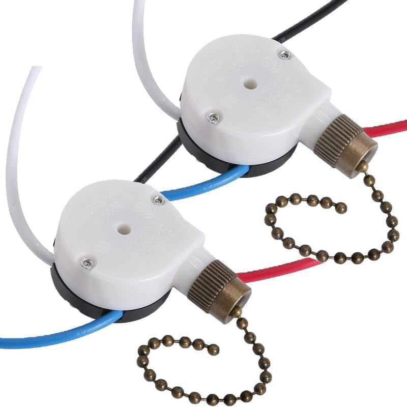 Ceiling Fan Switch ZE-208s E89885 3 Speed 4 Wire Fan Light Switch ...