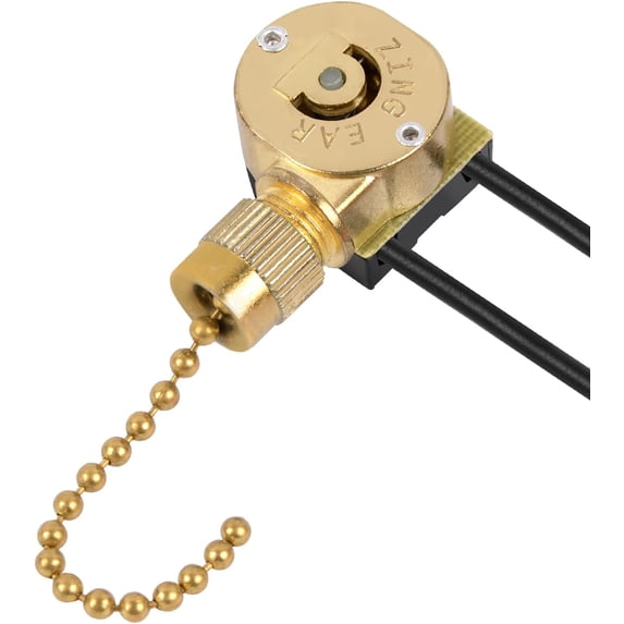 Ceiling Fan Switch Zing Ear ZE-109M Pull Chain Switch On/Off Light ...