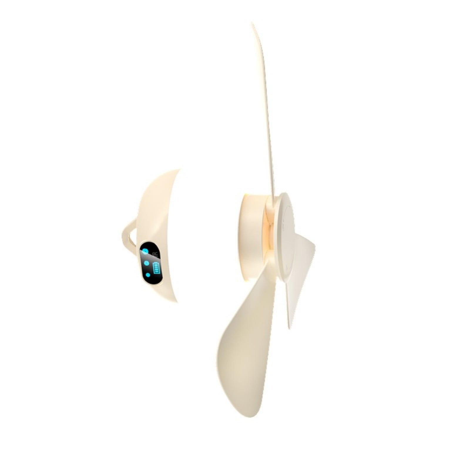 Ceiling Fan USB Fan Remote Function 3 Speed Gear Night Light Detachable ...