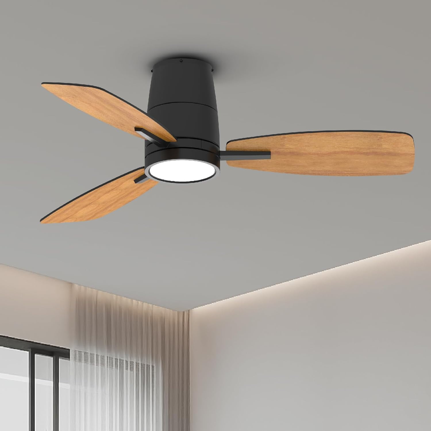 Ceiling Fan With Lights And Remote Control 42 Inch Multifunctional ...