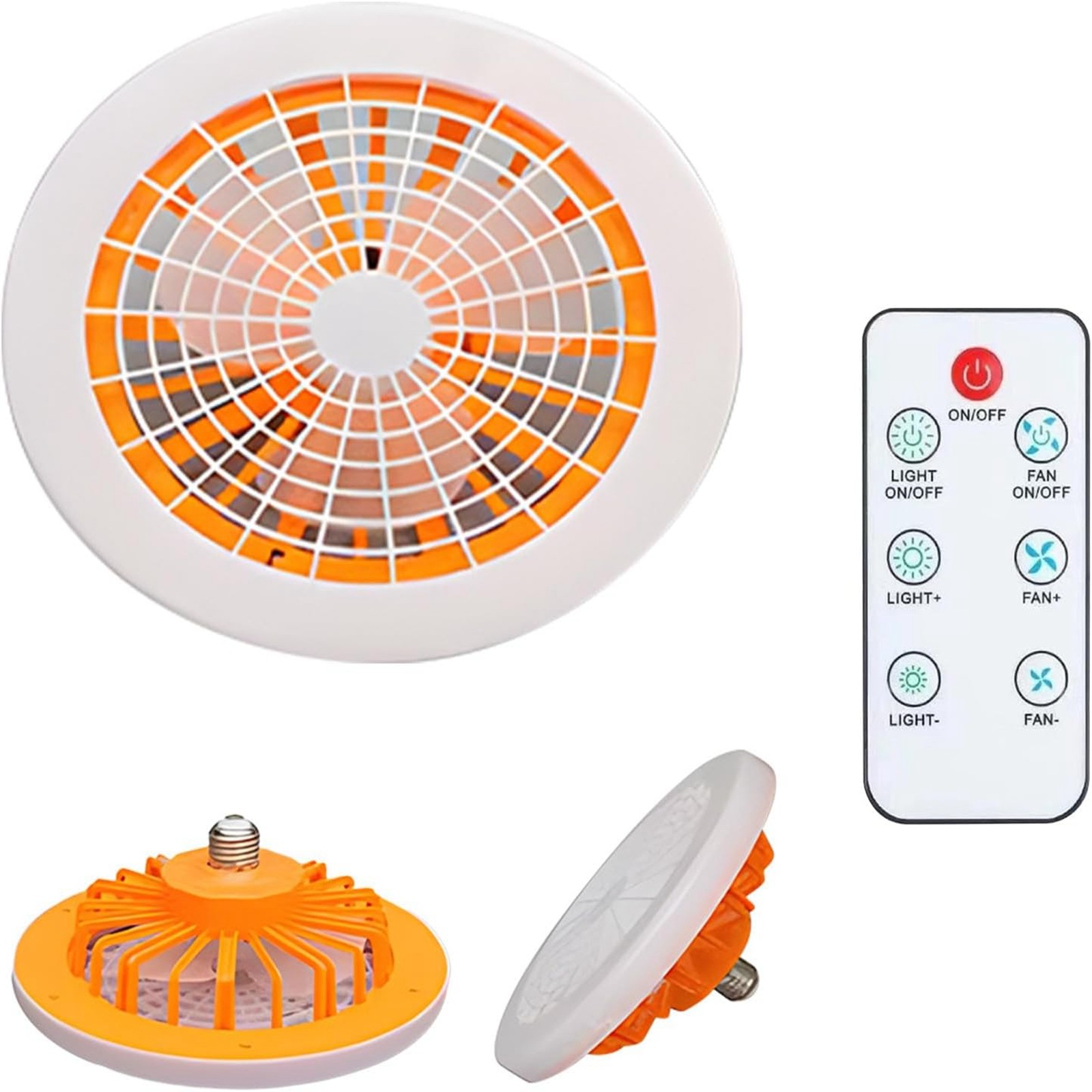 Ceiling Fan With Lights Enclosed Low Profiles Fan Light E27 Lamp Head ...