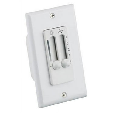 Universal 4-Speed Ceiling Fan and LED Light Dimmer Wall Control | Wall ...
