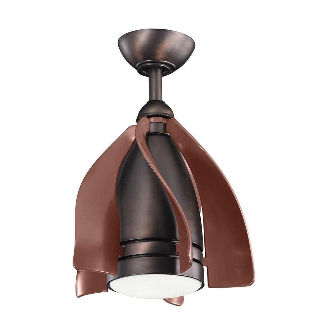 Ceiling Fan with Light Kit 19.75 inches Tall By 15 inches Wide-Oil ...