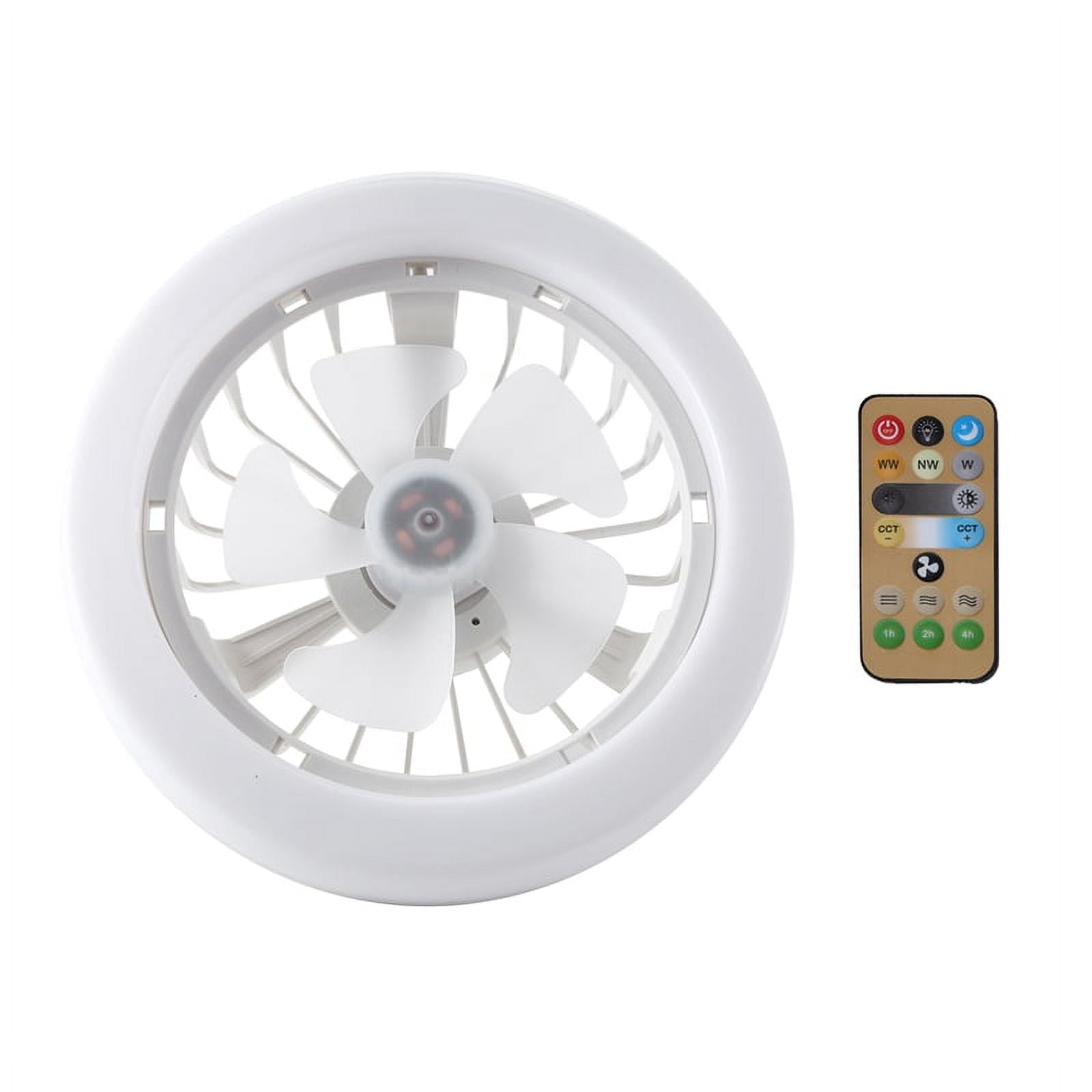 Ceiling Fan with Light and Control E27 Ceiling Fan Cooling Electric Fan ...