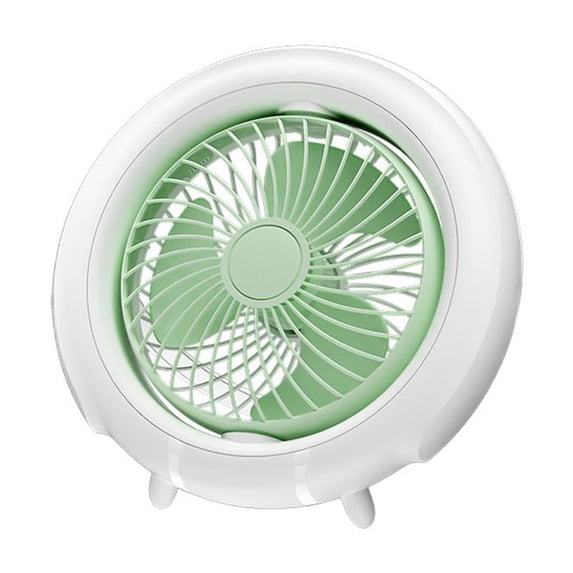 Ceiling Fan with Lights Desktop Folding Fan Outdoor Office Fan Portable ...