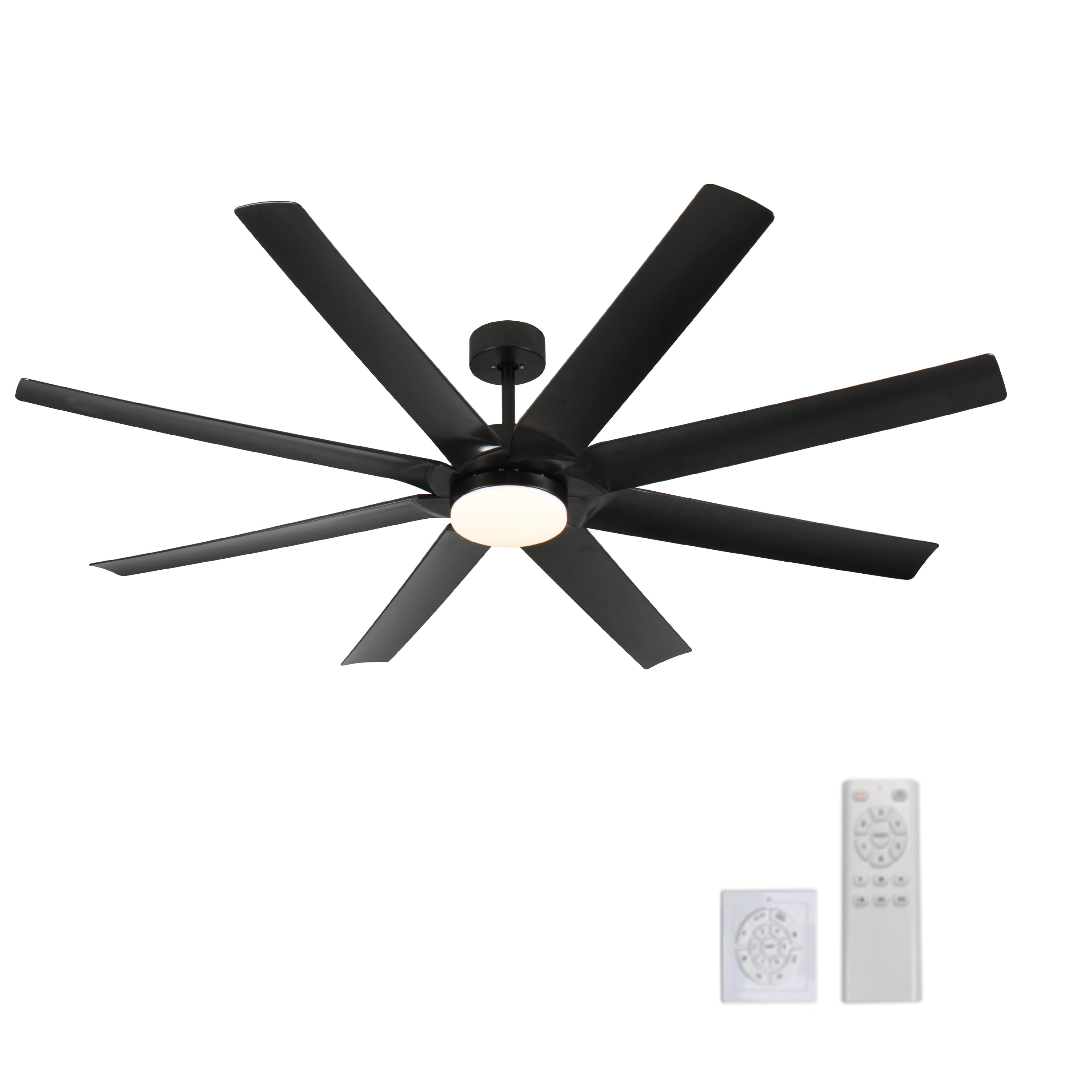 Ceiling Fans 72 Inch Industrial DC Motor Ceiling Fan with light, Large ...