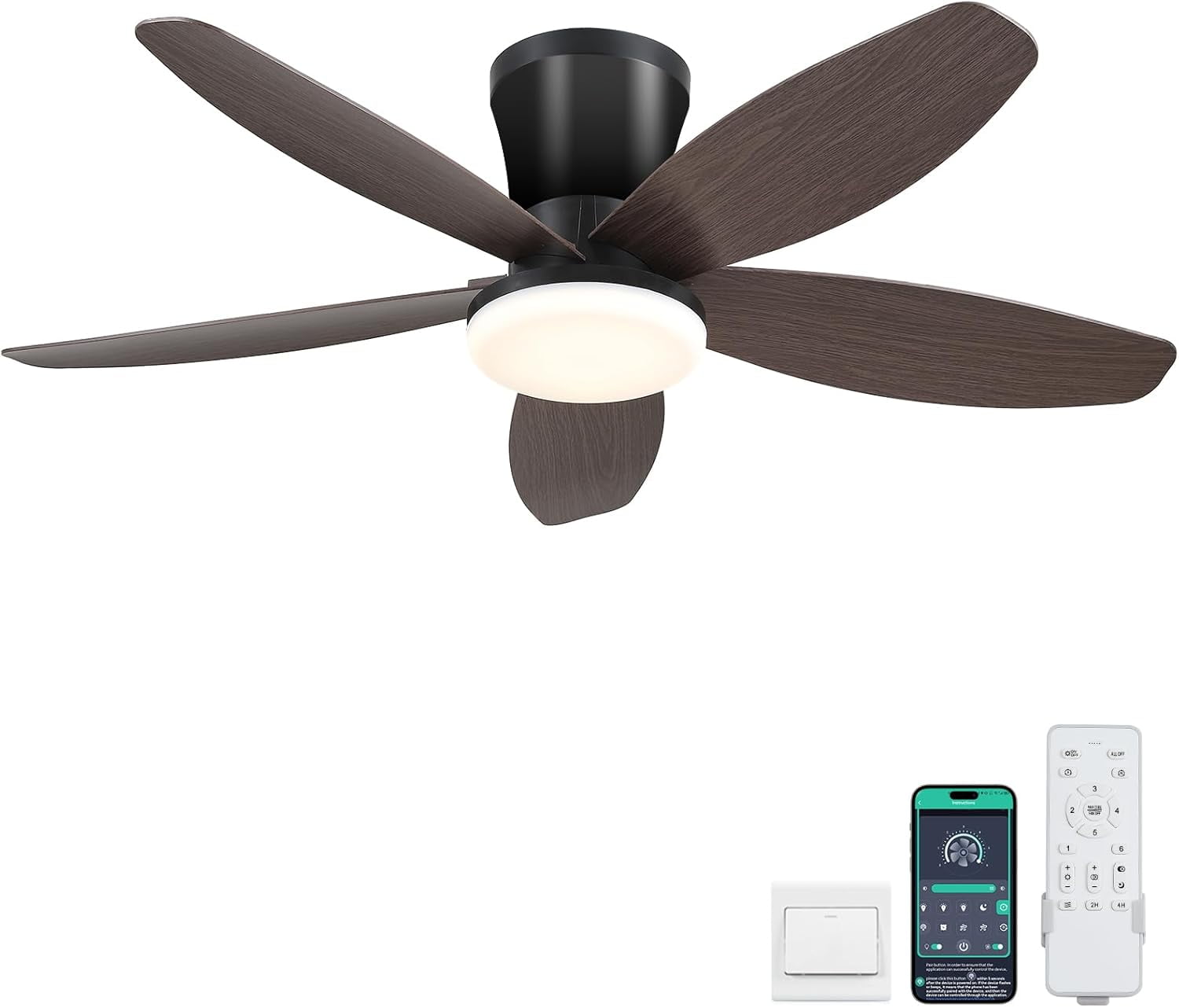 Ceiling Fans with Lights-36 Low Profile Ceiling Fan with Light and ...