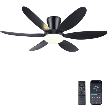 Boston Harbor Hugger Low Profile Ceiling Fan, 4 Blade, Polished Brass ...