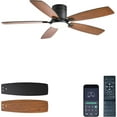 Ceiling Fans with Lights, 52 inch Low Profile Ceiling Fan with Light ...