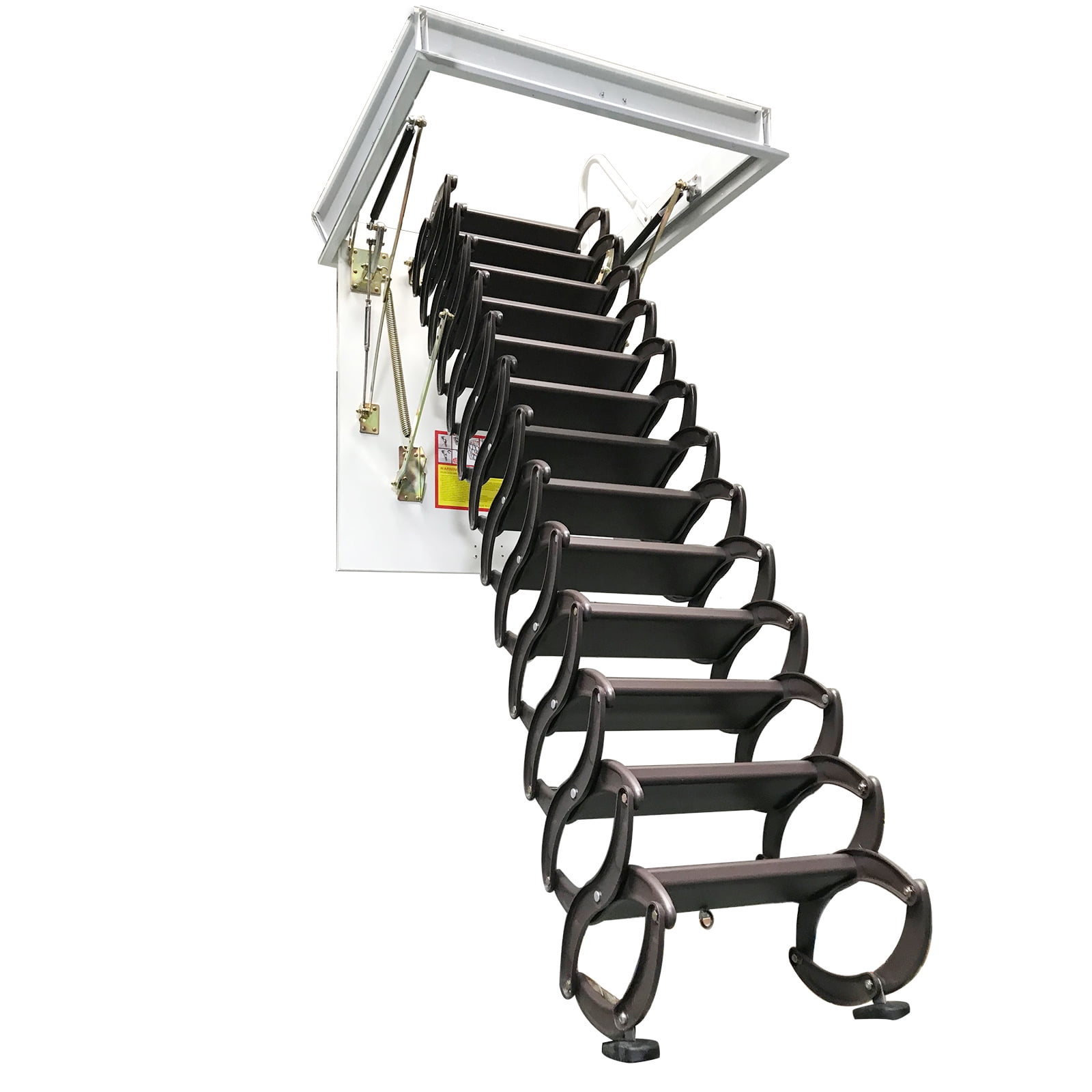 Ceiling Folding Loft Ladder Attic Extension Stairs Chocolate Al-Mag ...