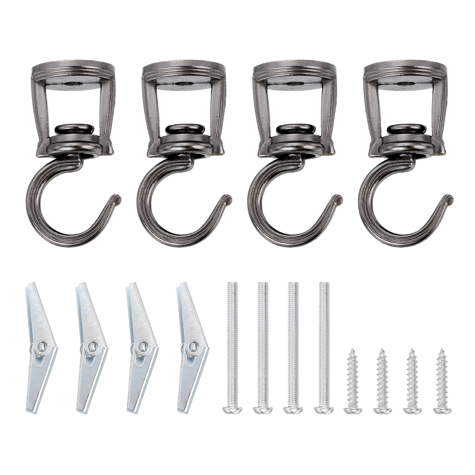Ceiling Hooks, 4 Pack - Metal Ceiling Hooks for Hanging Plants, Screw ...