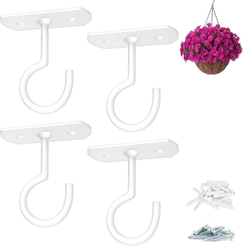 Ceiling Hooks for Hanging Plants 2Pack 2.5in,Wall Plant Hooks for ...
