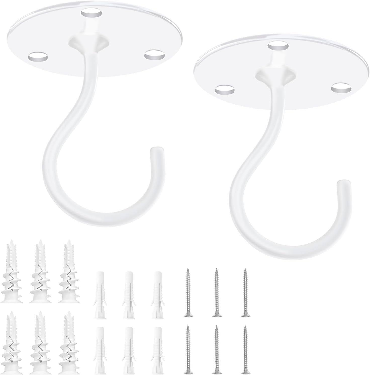 Ceiling Hooks for Hanging Plants - Heavy Duty Wall Pant Hanger Hook ...