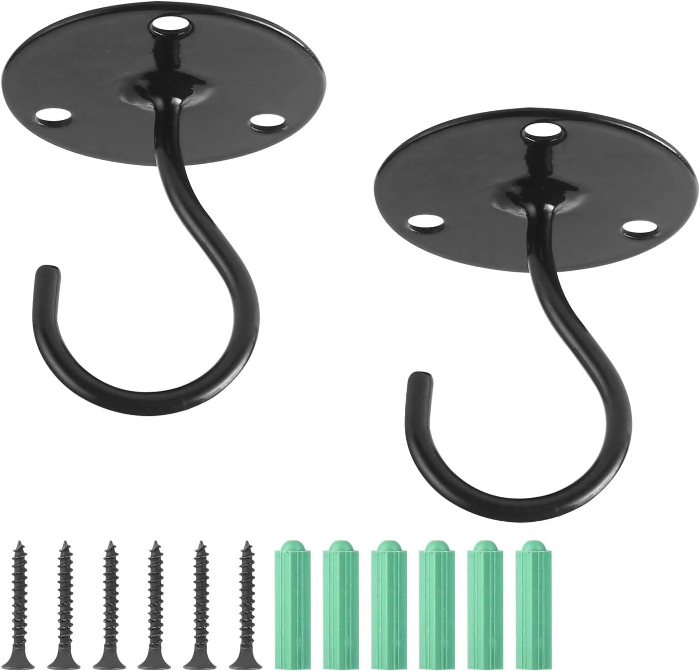 Ceiling Hooks for Hanging Plants - Metal Plant Bracket Iron Wall Mount ...