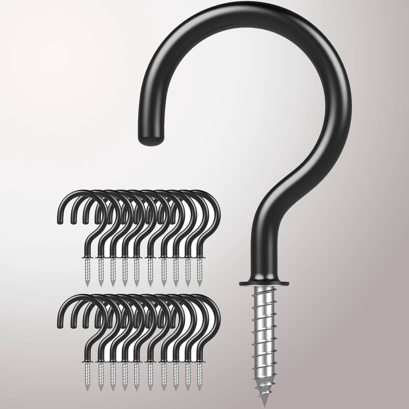 Ceiling Hooks – Vinyl Coated Screw Hooks – Cup Hooks – Screw-in Hooks ...