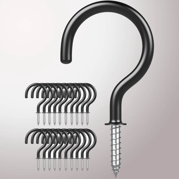 Ceiling Hooks – Vinyl Coated Screw Hooks – Cup Hooks – Screw-in Hooks ...