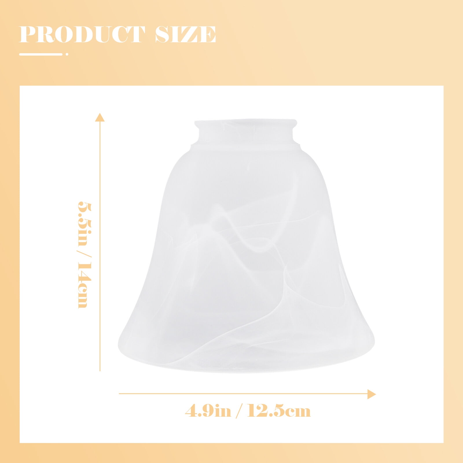 Ceiling Lamp Cover Hanging Light Cover Delicate Frosted Craft Lampshade ...