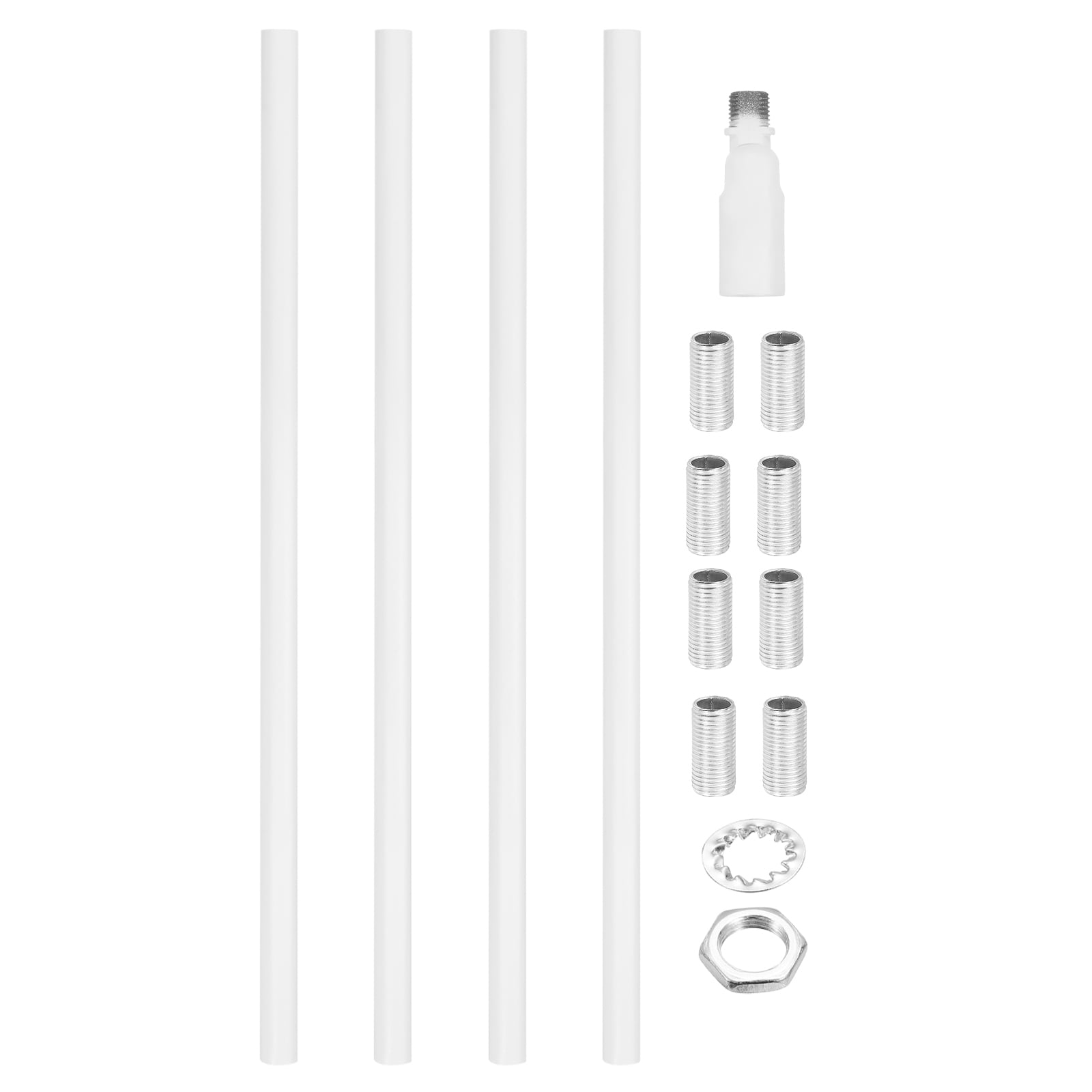 Ceiling Lamp Extension Rod M10x300mm - 4 Pcs Straight Pipe Lamp Stems ...