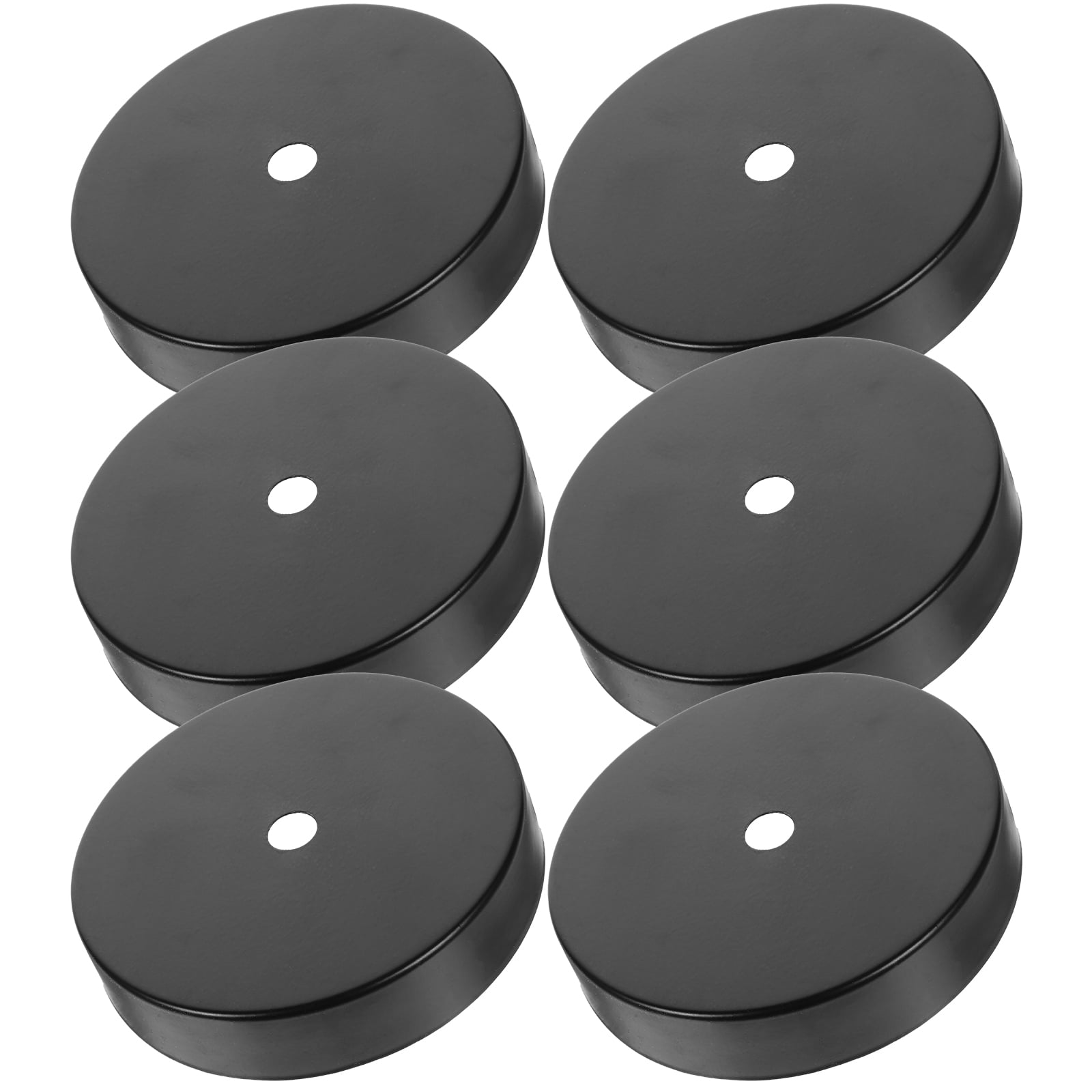 TABLZONE Industrial Ceiling Light Mount Hardware 6Pcs Black Metal ...