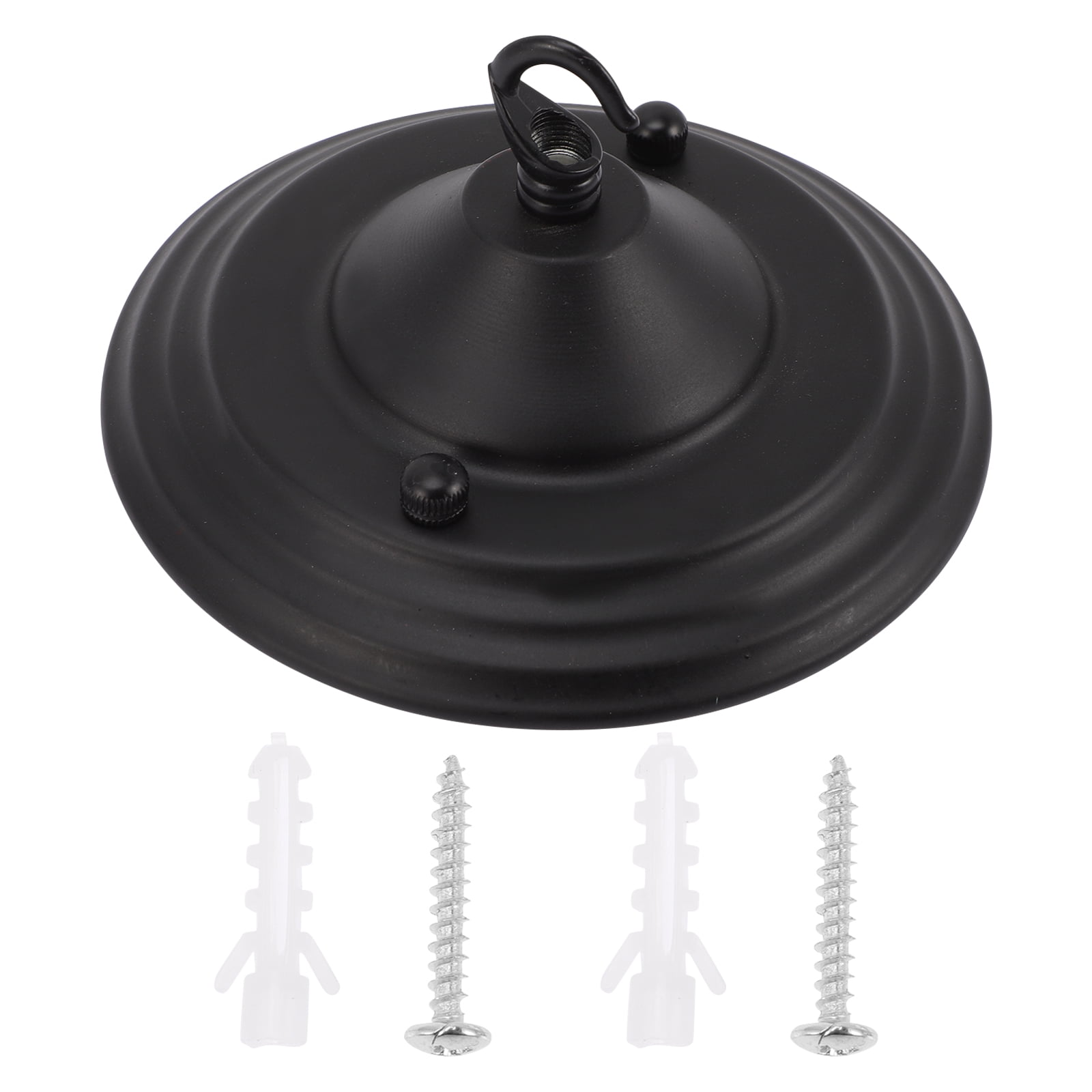 ifundom Modern Black Iron Chandelier Canopy Ceiling Light Fixture ...