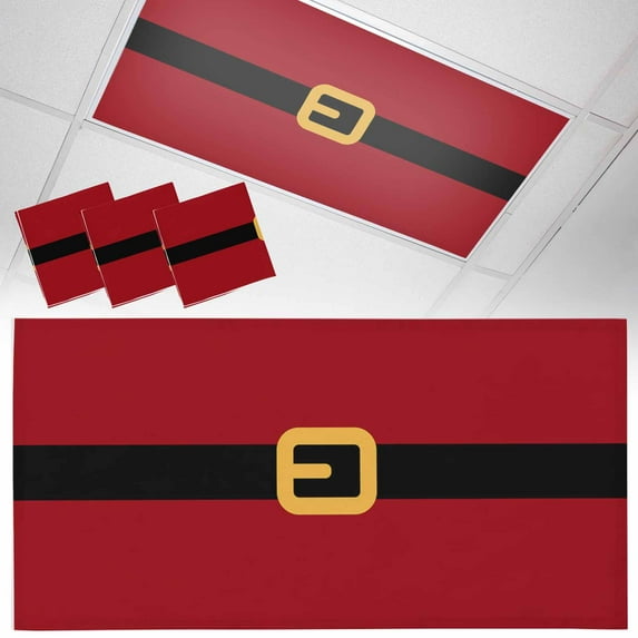 Ceiling Light Cover for Classroom, Red Christmas Belt Magnetic ...