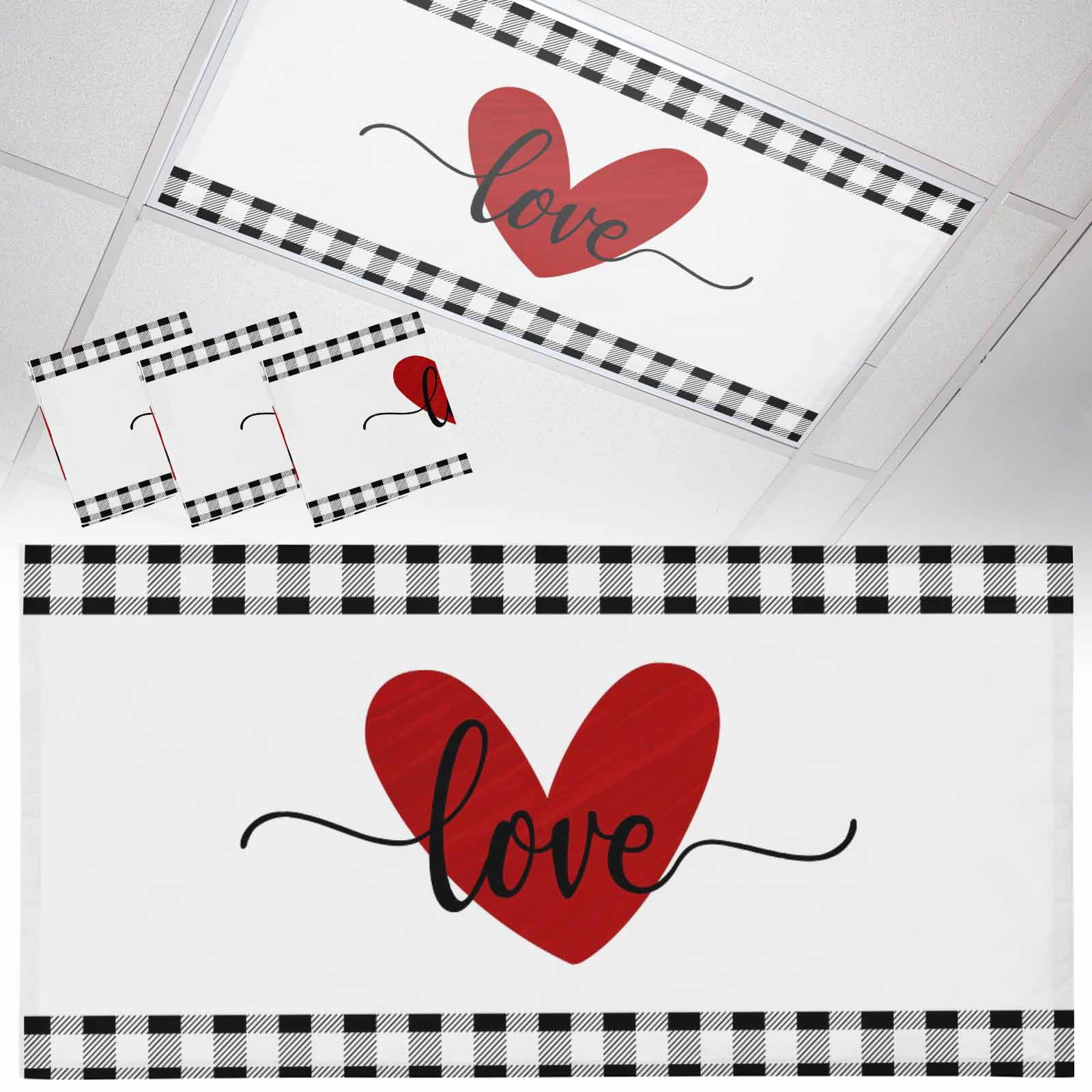 Ceiling Light Cover for Classroom, Valentines Day Farmhouse Decor ...