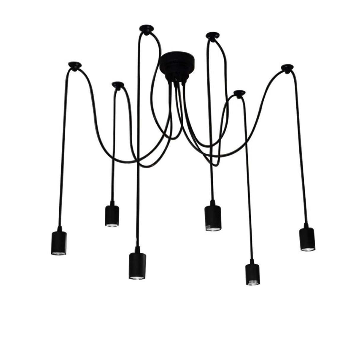Ceiling Light Creative Lights Black Celing Lamp Spider Pendant Light ...