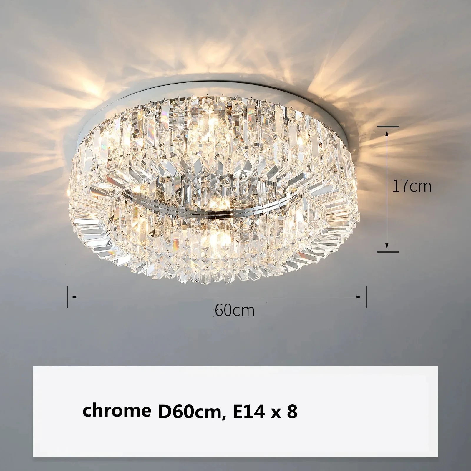 Ceiling Light Modern Crystal for Dining Room Led K9 Crystals Lighting ...