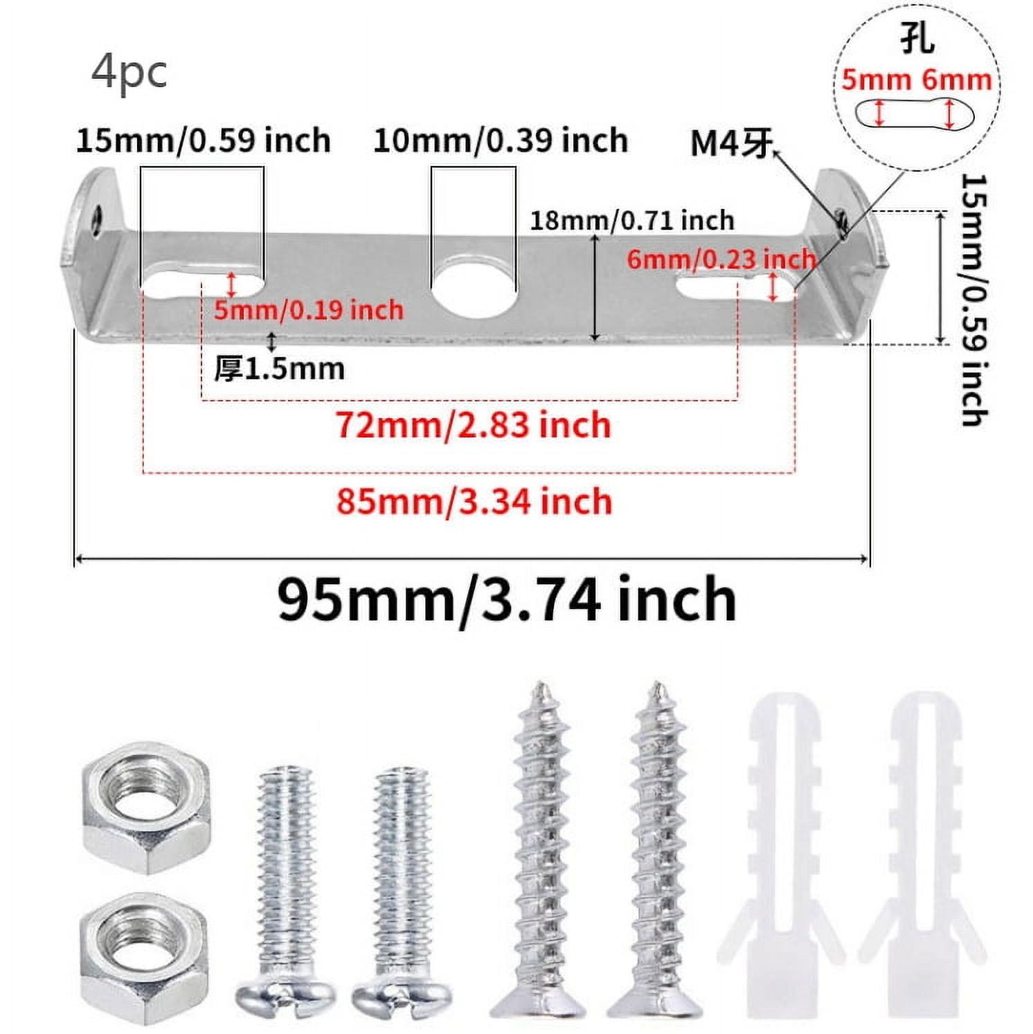 Ceiling Light Plate, Galvanized Carbon Steel Universal Mounting Bracket ...