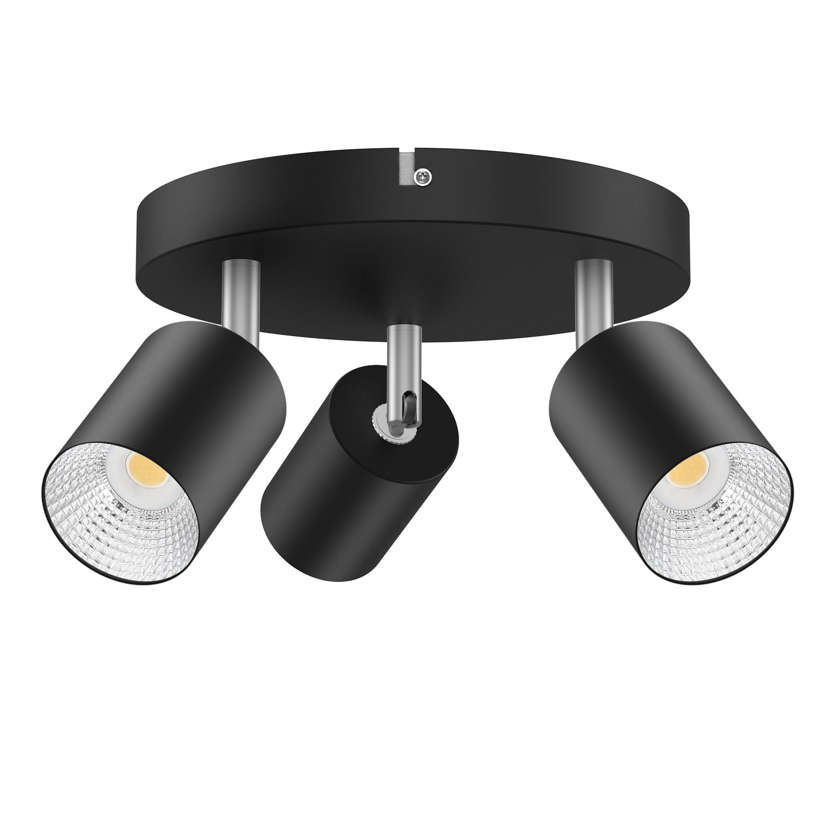 Ceiling Light Rotatable, 3 Way Black GU10 Spotlight Ceiling Lights ...