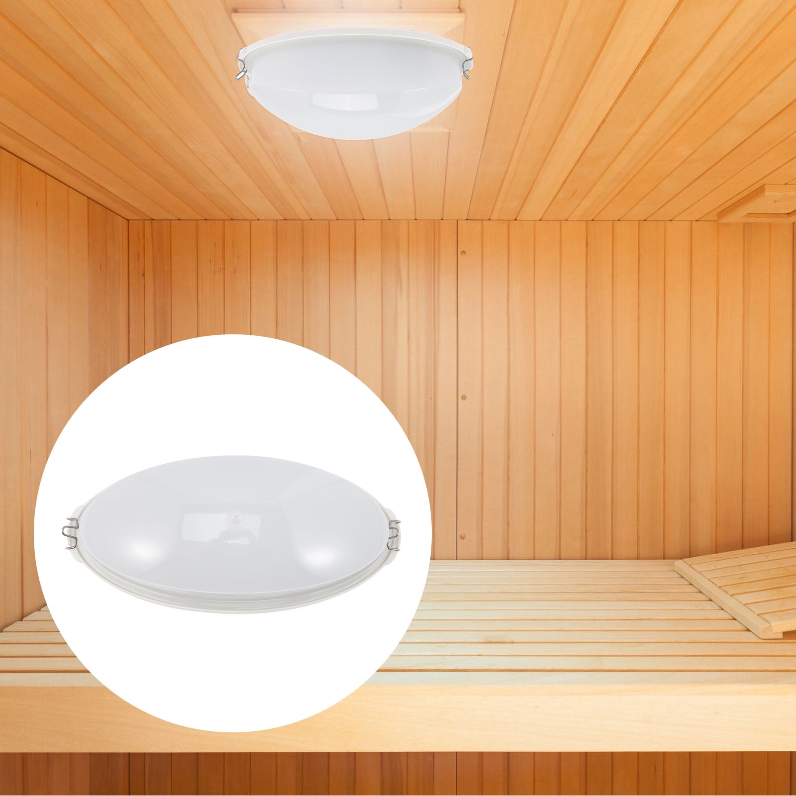 Rechargeable White Flush Mount Ceiling Light for Outdoor Use, Energy ...