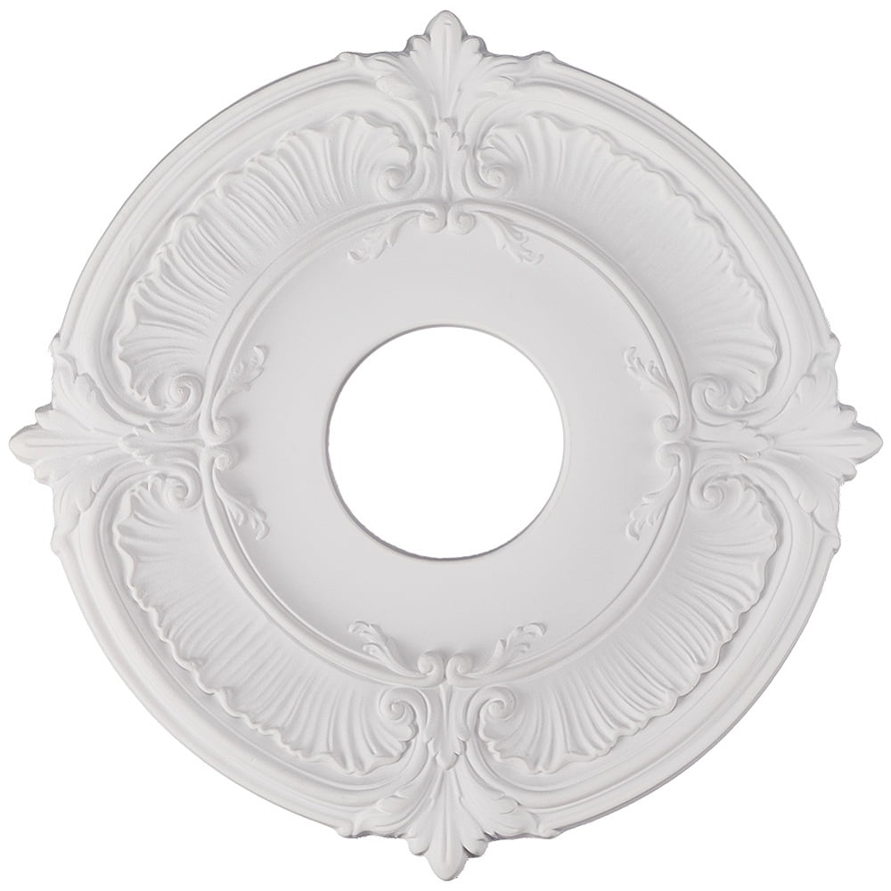 Ceiling Medallion Decorative Ceiling Light Cover Plate Molded White ...