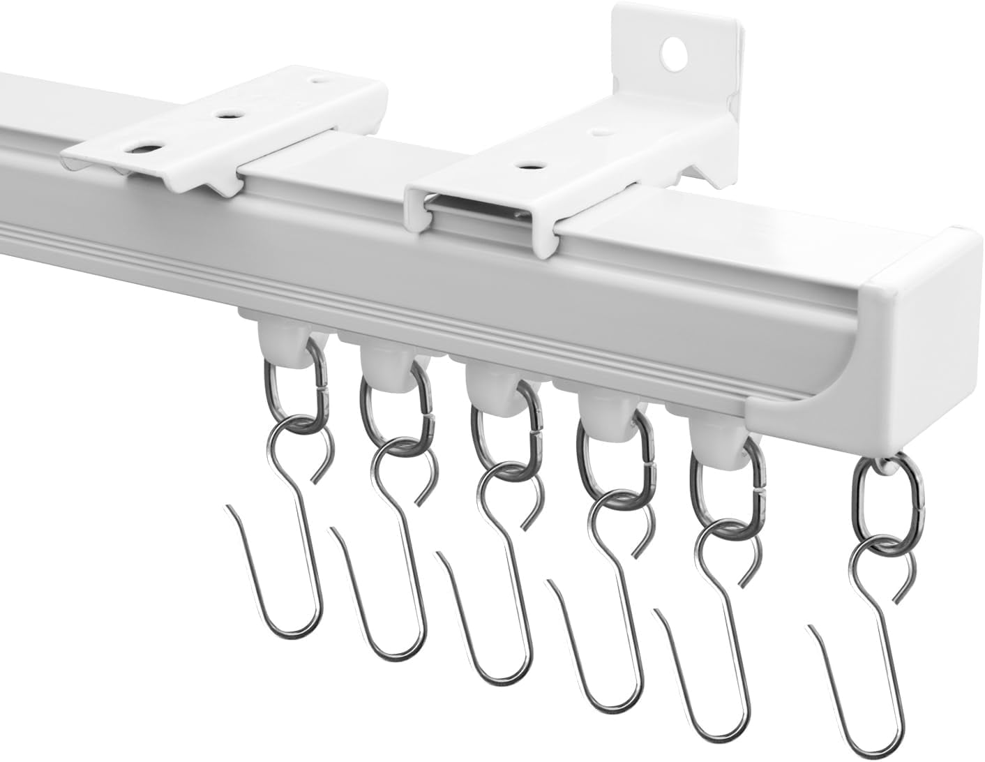 Ceiling-Mount Curtain Track System, Heavy-Duty Room Divider Track with ...