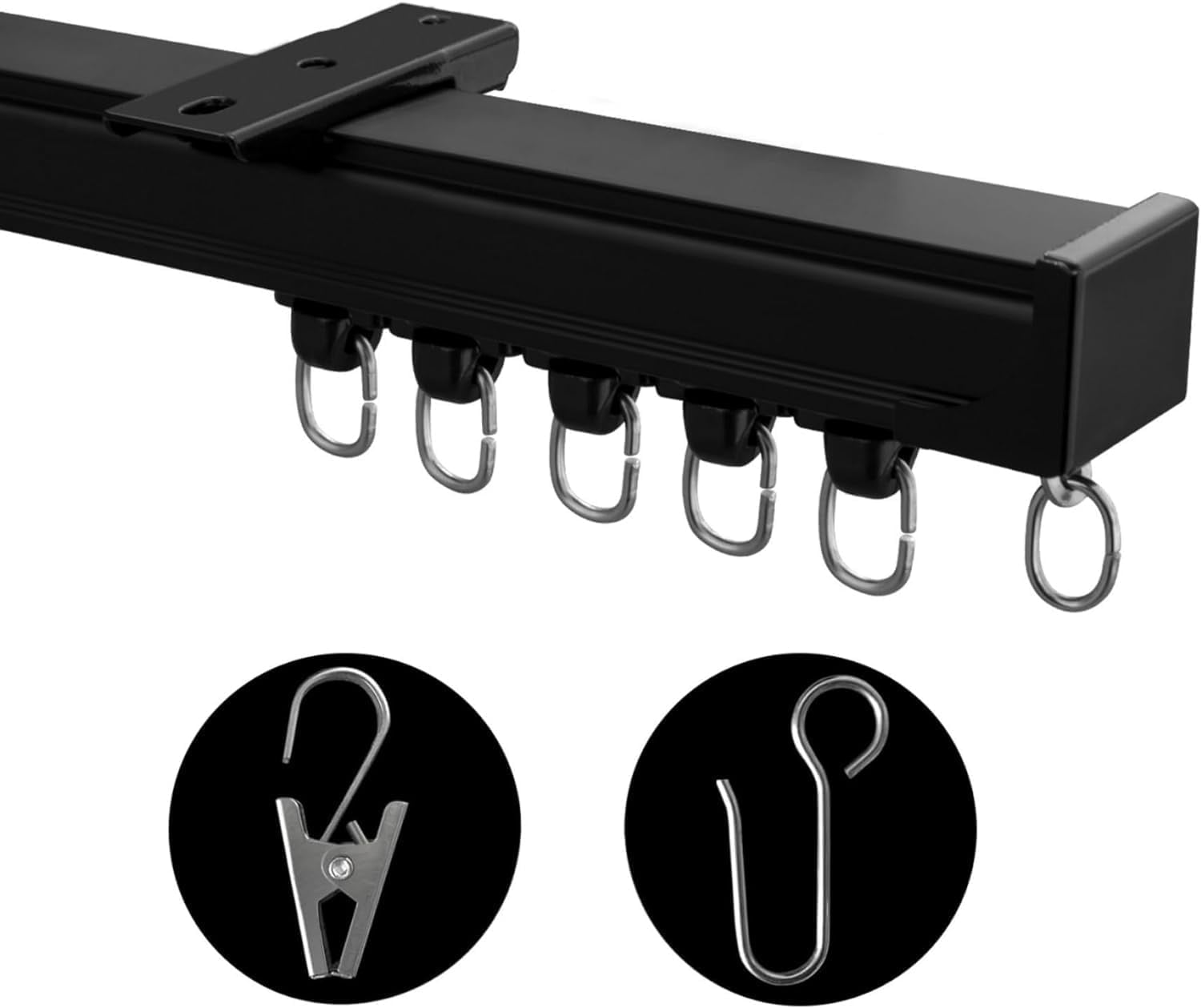 Ceiling Mount Curtains Track Room Divider Privacy Partition Separator ...