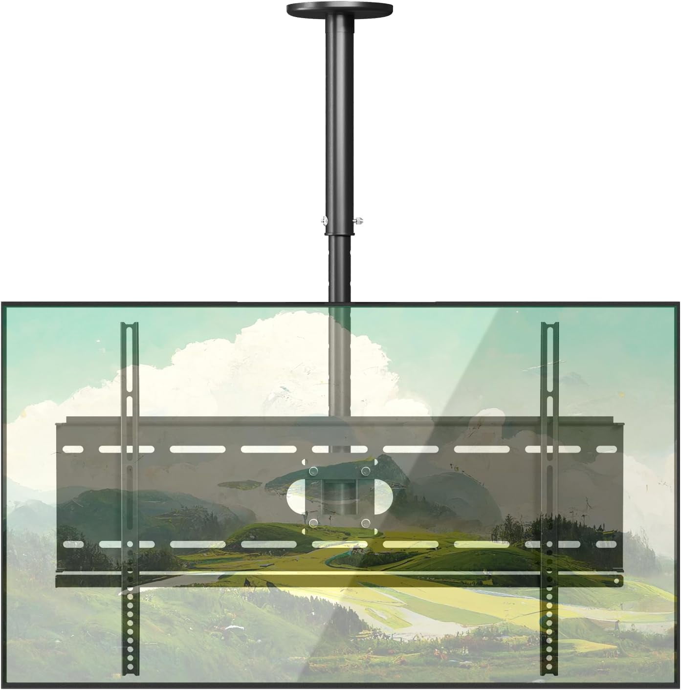 Ceiling Mount, Height Adjustable TV Mount Bracket, Hanging Tilt 15 ...