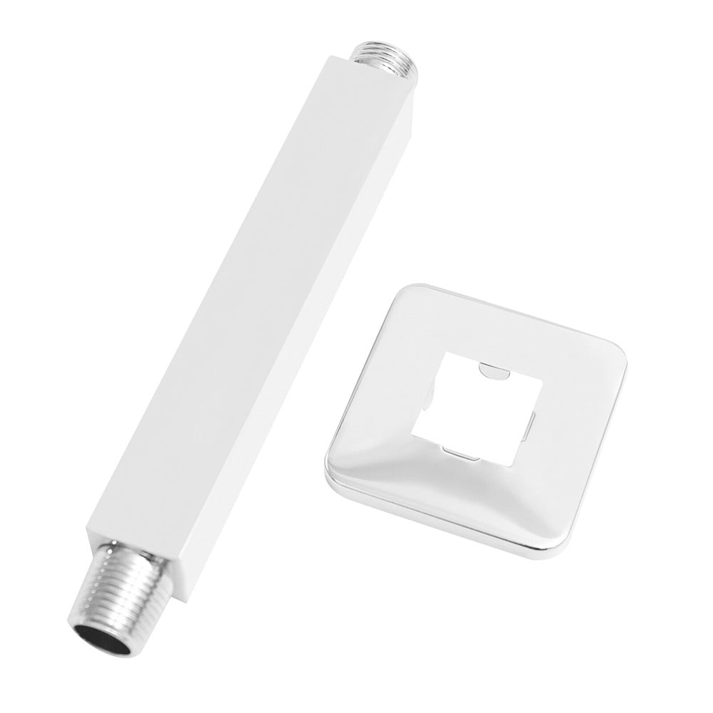 Ceiling Mounted 8 Inch Shower Bracket W/ FlangeConnection G1/2 Chrome ...