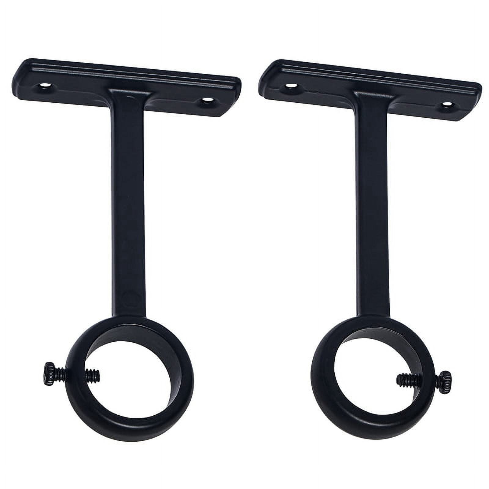 Heavy-Duty Ceiling Bracket Set for 1-Inch Curtain Rod, Easy Drill ...