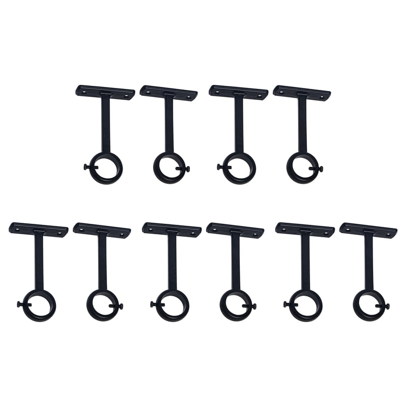 Ceiling Mounted Curtain Rod Brackets, Heavy Duty Ceiling Bracket for 1 ...