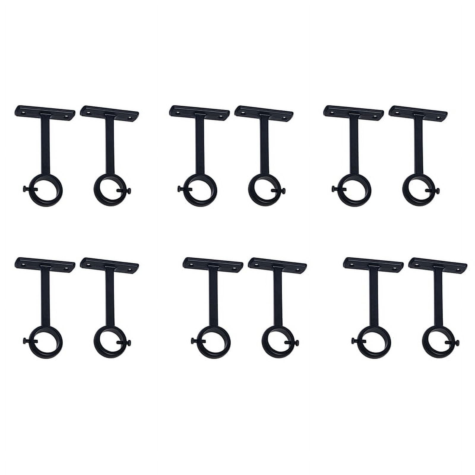 Ceiling Mounted Curtain Rod Brackets, Heavy Duty Ceiling Bracket for 1 ...
