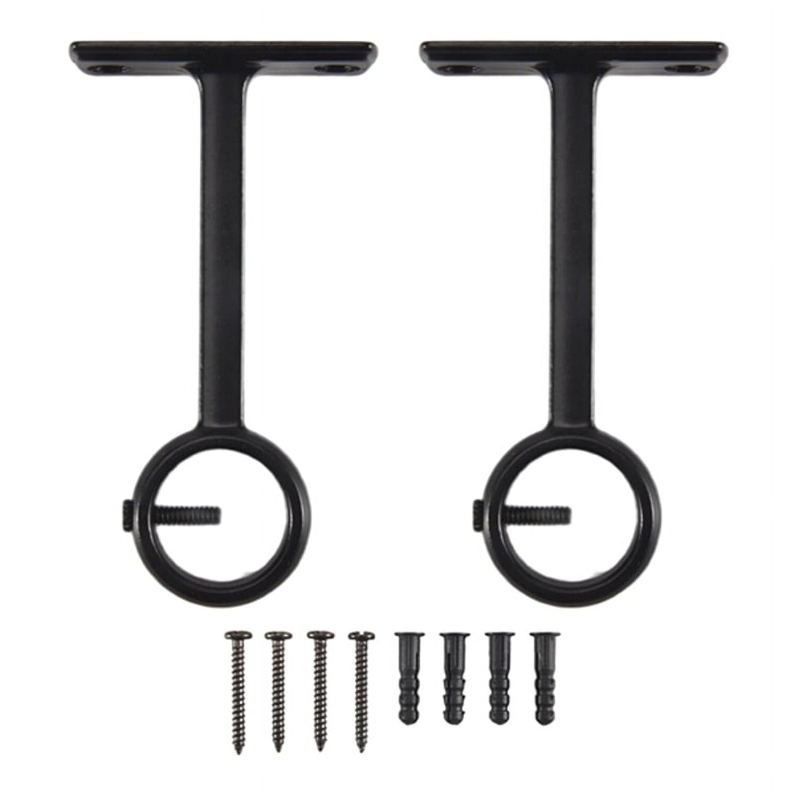 Ceiling Mounted Curtain Rod Brackets, Heavy Duty Ceiling Bracket for 1 ...