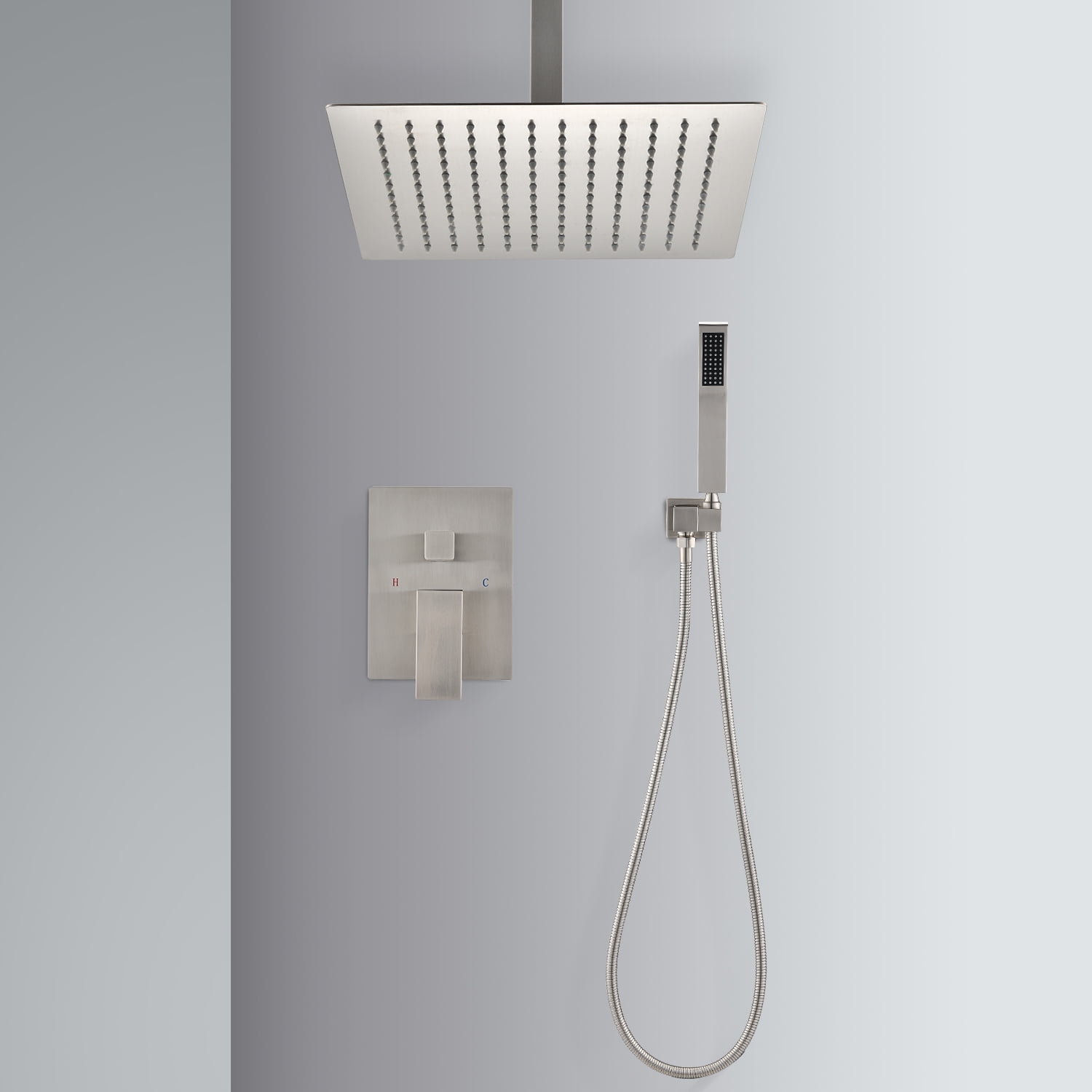 Ceiling Mounted Shower System Combo Set with Handheld and 16"Shower ...